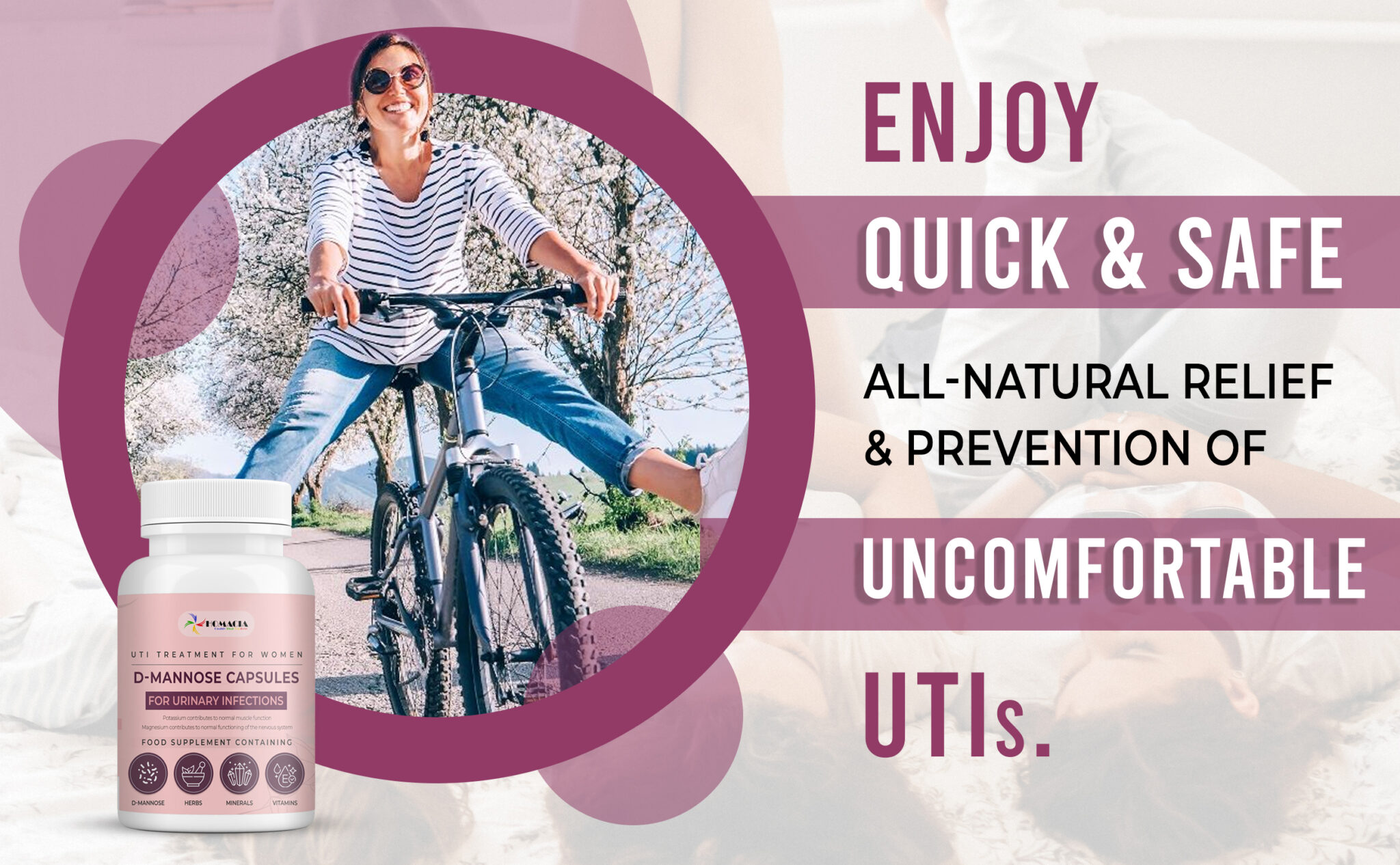 D-Mannose Capsules – Cystitis Treatment for Women – Homacia-Quality ...
