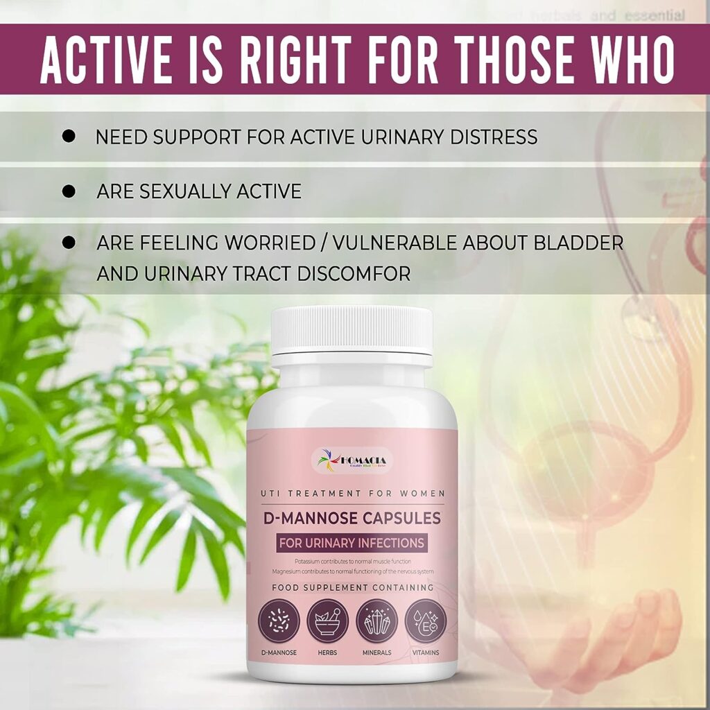 D-Mannose Capsules – Cystitis Treatment for Women – Homacia-Quality ...